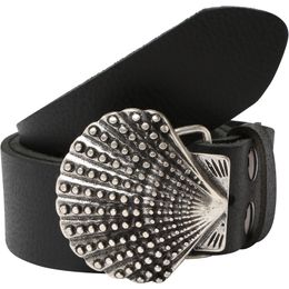 Koppelg&uuml;rtel RETTUNGSRING G&Uuml;RTEL, Damen, Gr. 100, schwarz, B&uuml;ffelleder, unifarben, G&uuml;rtel Koppelg&uuml;rtel