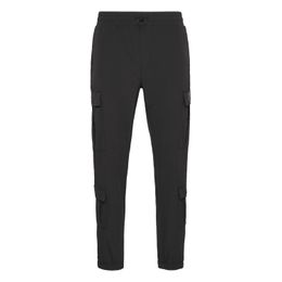 Jogginghose Plein Sport "Jogginghose", Herren, Gr. 4XL, US-Gr&ouml;&szlig;en, schwarz (02, schwarz), Obermaterial: 89% Polyamid, 11% Elasthan, Hosen Jogginghose