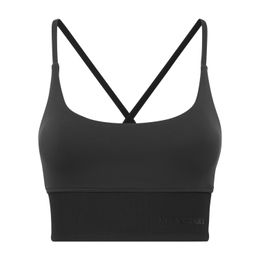 Sport-BH Plein Sport "Sport BH", Damen, Gr. L, N-Gr, schwarz (02, schwarz), Obermaterial: 80% Polyamid, 20% Elasthan, BHs Sport-BH