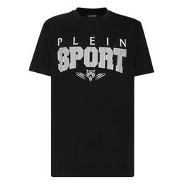 T-Shirt Plein Sport "T-Shirt", Jungen, Gr. L, 0201, schwarz, wei&szlig;, Obermaterial: 100% Baumwolle, Shirts T-Shirt