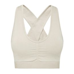 Lauftop Plein Sport "Logo", Damen, Gr. XS, grau (72, schwarzgrau), Obermaterial: 53% Polyamid, 37% Polyester, 10% Elasthan, Tops Sport Bustiers