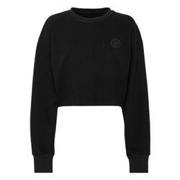 Sweatshirt Plein Sport "Sweatshirt", Mädchen, Gr. L, schwarz (02, schwarz), Obermaterial: 77% Baumwolle, 23% Polyester, Sweatshirts