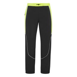 Jogginghose Plein Sport "Scratch", Herren, Gr. 4XL, US-Größen, 0229, schwarz, gelbfluo, Obermaterial: 100% Polyamid; Futter: 100% Polyester, Hosen