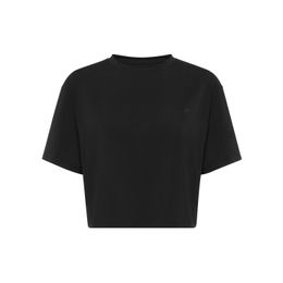 T-Shirt Plein Sport "T-Shirt", Damen, Gr. L, schwarz (02, schwarz), Obermaterial: 48% Modal, 47% Baumwolle, 5% Elasthan, Shirts T-Shirt