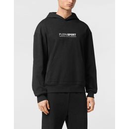 Sweatshirt Plein Sport "Hoodie", Jungen, Gr. 3XL, schwarz (02, schwarz), Obermaterial: 60% Baumwolle, 38% Polyester, 2% Elasthan, Sweatshirts Sweatshirt