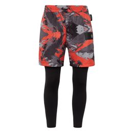 Sporthose Plein Sport "Camouflage", Herren, Gr. L, US-Größen, orange (0220, schwarz, orange), Obermaterial: 90% Polyester, 10% Elasthan, Hosen