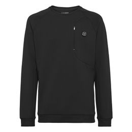 Sweatshirt Plein Sport "Racing", Jungen, Gr. 4XL, schwarz (02, schwarz), Obermaterial: 95% Polyester, 5% Elasthan, Sweatshirts Sweatshirt