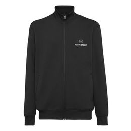 Yoga-Sweatjacke Plein Sport "Sweatjacke", Jungen, Gr. 4XL, schwarz (02, schwarz), Obermaterial: 95% Polyester, 5% Elasthan, Sweatjacken