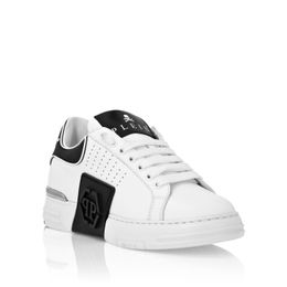 Philipp Plein Damen Sneaker "Hexagon", Gr. 370102, weiß, schwarz, Schuhe