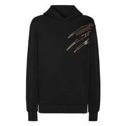 Sweatshirt Plein Sport "Scratch", Jungen, Gr. 3XL, 0293, schwarz, lightgold, Obermaterial: 88% Baumwolle, 12% Polyester, Sweatshirts Sweatshirt