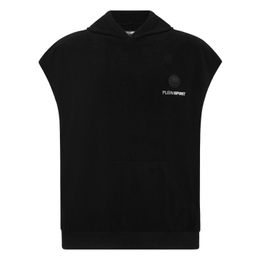 Kurzweste Plein Sport "Jogging-Weste", Jungen, Gr. M, schwarz (02, schwarz), Obermaterial: 47% Polyester, 38% Viskose, 15% Elasthan, Westen