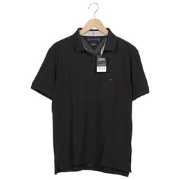 Tommy Hilfiger Poloshirt Herren Größe L Second Hand schwarz