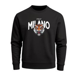 Neverless Sweatshirt 'Milano Tiger' male Black size 4XL