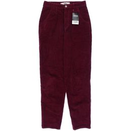 Hollister Stoffhose Damen Größe XXS Second Hand bordeaux
