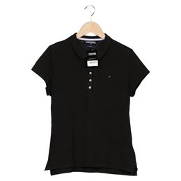Tommy Hilfiger Poloshirt Damen Größe XL Second Hand schwarz