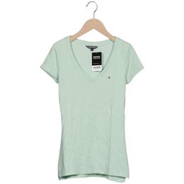 Tommy Hilfiger T-Shirt Damen Gr&ouml;&szlig;e XS Second Hand hellgr&uuml;n