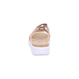 Rieker Pantolette Damen Gr&ouml;&szlig;e 36 creme / apricot / silber