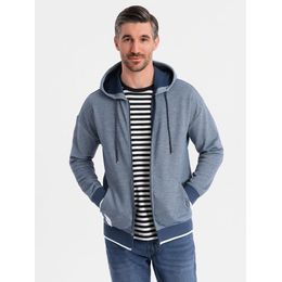 Ombre Zip-Up Hoodie 'OM-SSZP-0191' male Blue size S