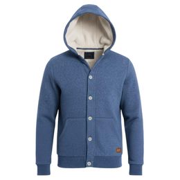 Ombre Sweatjacke 'OM-SSZP-0186' Herren Größe L dunkelblau