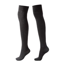 CALZEDONIA Overknee Str&uuml;mpfe Damen Gr&ouml;&szlig;e 36/41 anthrazit