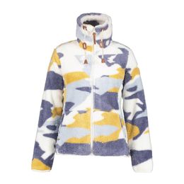 Icepeak Fleecejacke Damen Gr&ouml;&szlig;e L dunkelgelb / grau / lavendel / offwhite