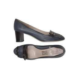 Salvatore Ferragamo Pumps Damen Gr&ouml;&szlig;e 43.5 Second Hand marine