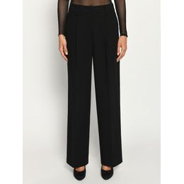 White Label by RoFa Bundfaltenhose Damen Größe 40 schwarz