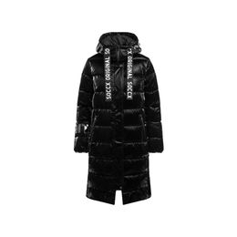 SOCCX Winterparka Damen Größe XS schwarz / weiß