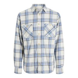 Jack & Jones JACK & JONES Hemd 'JJEMichael' Herren Größe XXL blau / marine / taupe / offwhite