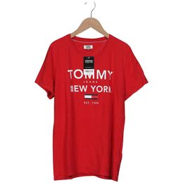 Tommy Jeans T-Shirt Damen Gr&ouml;&szlig;e XL Second Hand rot