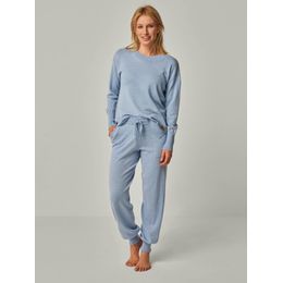 You Look Perfect Hausanzug 'LOUNGEWEAR SET - Pullover Bella & Pants Bella' Damen Gr&ouml;&szlig;e L hellblau