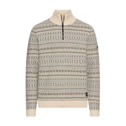 Camel Active Woll-Troyer aus reiner Wolle Herren Gr&ouml;&szlig;e M hellbeige / blau