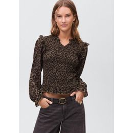 MANGO TEEN Bluse 'Flinet' Damen Größe M braun / schwarz