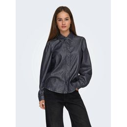 Only Bluse 'ONLLINA' Damen Größe M black denim
