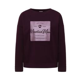 Cecil Sweatshirt Damen Gr&ouml;&szlig;e XS rosa / weinrot
