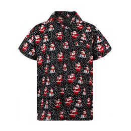 King Kameha Button Up Shirt 'Christmas Santa Likes' male Black size XS