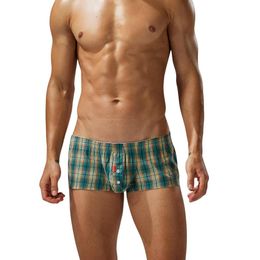 Seobean Boxer shorts male Green size L