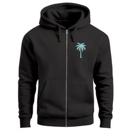 Neverless Zip-Up Hoodie 'Palme' male Black size S