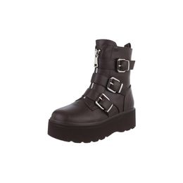 Ital-Design Stiefelette Damen Gr&ouml;&szlig;e 41 dunkelbraun Winterschuhe