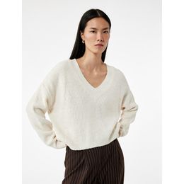 KOTON Pullover Damen Gr&ouml;&szlig;e S creme
