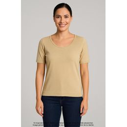 Escada T-Shirt Damen Größe XL Second Hand beige