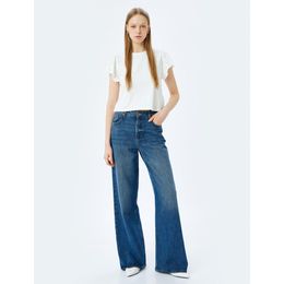 KOTON T-Shirt Damen Größe M eierschale