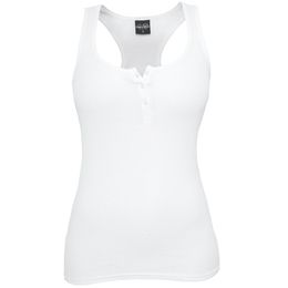 Urban Classics Ladies Button Tanktop Top wei&szlig; in M TB452 white SMU