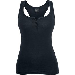 Urban Classics Ladies Button Tanktop Top schwarz in 4XL TB452 black SMU