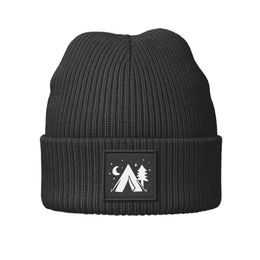 Neverless Beanie 'Camping' female Black size Onesize
