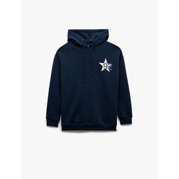 KOTON Sweatshirt Damen Gr&ouml;&szlig;e XL navy / wei&szlig;