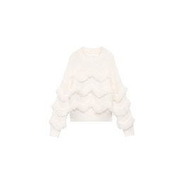 Mango Kids Pullover 'Flequi' Mädchen Größe 130/140 weiß