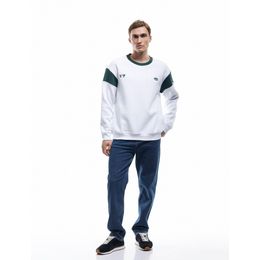KOTON Sweatshirt Herren Gr&ouml;&szlig;e L gr&uuml;n / wei&szlig;