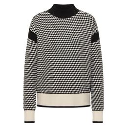 Cecil Pullover Damen Gr&ouml;&szlig;e S beige / schwarz