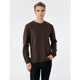 KOTON Sweatshirt male Brown size XXL